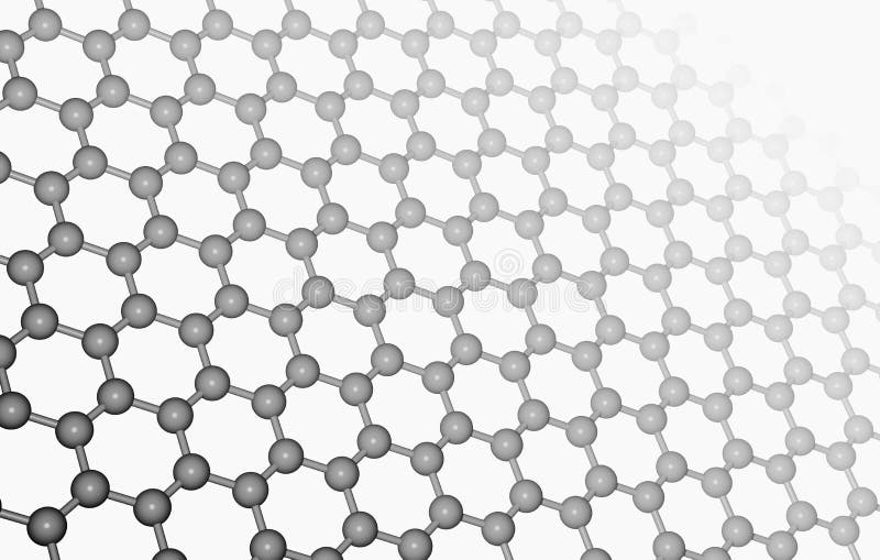 Graphene layer stock illustration. Illustration of grey - 133499694