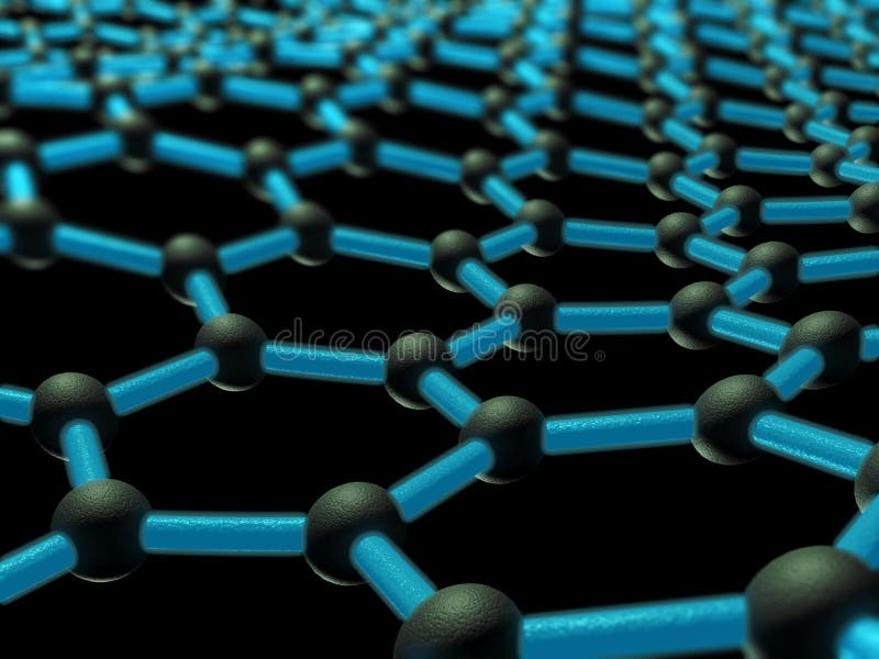 Graphene Molecular Nanostructure Model Stock Illustration ...