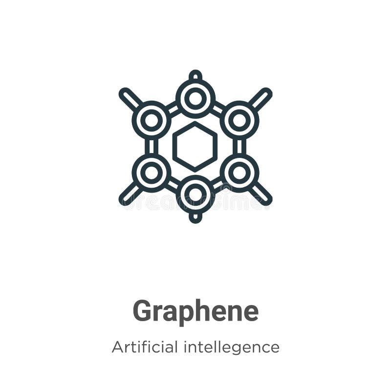 Graphene Outline Vector Icon. Thin Line Black Graphene Icon, Flat ...
