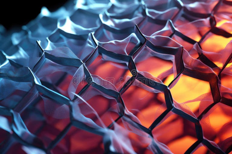 Graphene Sheets Under Magnification Stock Illustration - Illustration ...