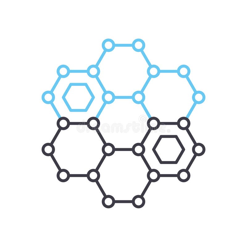 Graphene Symbol, Schematic Molecular Structure of Graphene Stock Vector ...