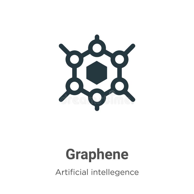 Graphene Vector Icon on White Background. Flat Vector Graphene Icon ...