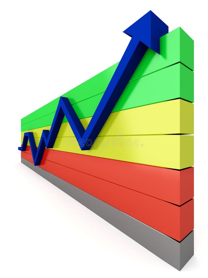 Graph of success stock vector. Illustration of arrow, progress - 326902