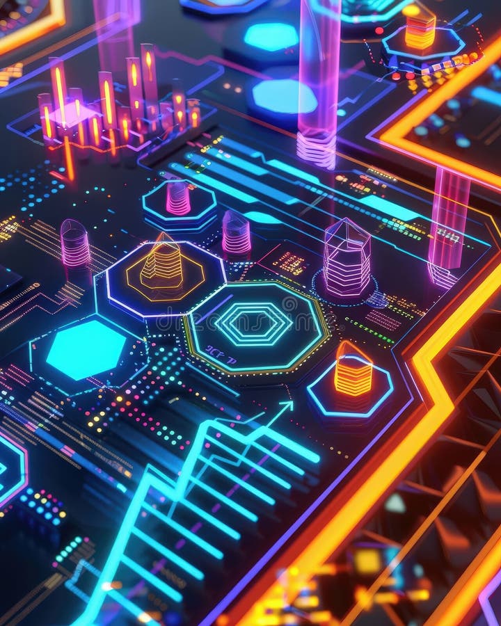 Graphic of Abstract Art Depicting the Future of Data Visualization ...