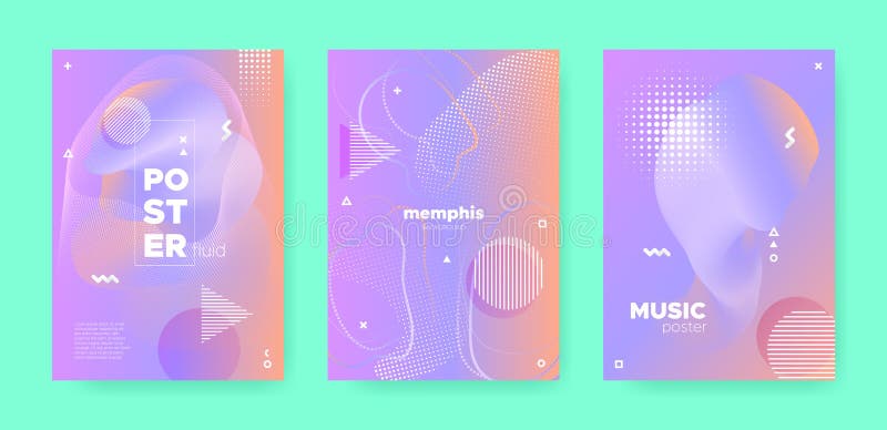 Graphic Abstract Geometric Elements. 70s or 80s Stock Vector ...