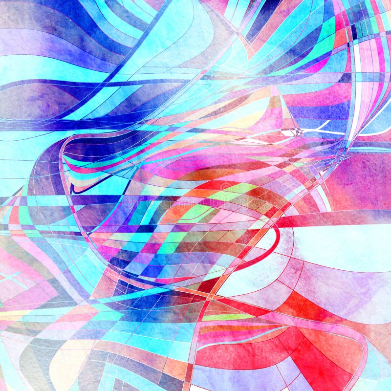 Graphic Abstract Light Waves Stock Illustration - Illustration of ...