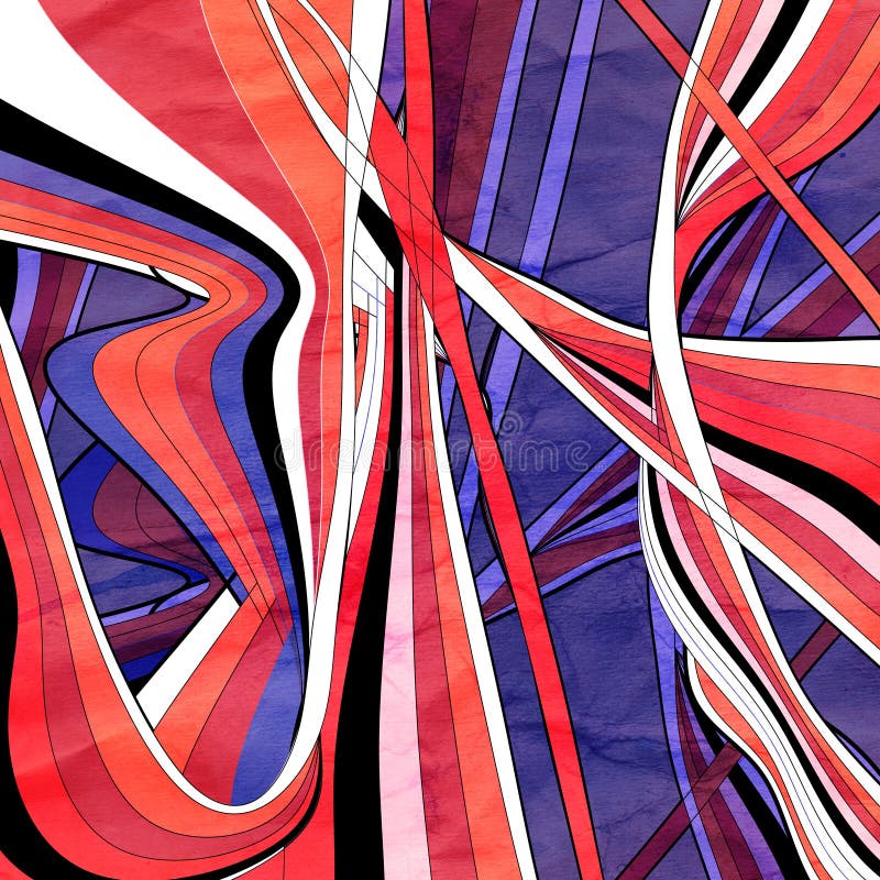 Graphic Abstract Light Waves Stock Illustration - Illustration of ...