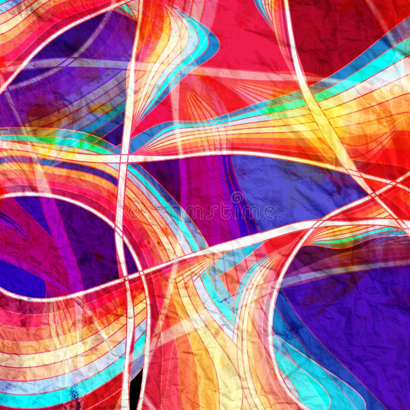 Graphic Abstract Light Waves Stock Illustration - Illustration of ...