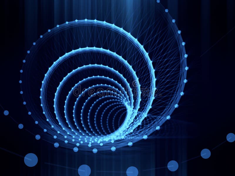 The Graphic of Abstract Tube. Stock Illustration - Illustration of ...