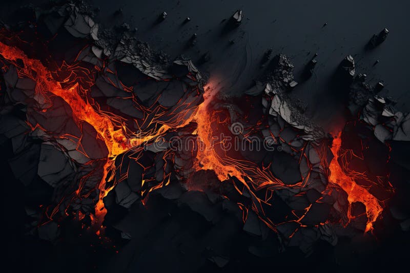 Graphic Abstraction Using Volcanic Motifs Stock Illustration ...