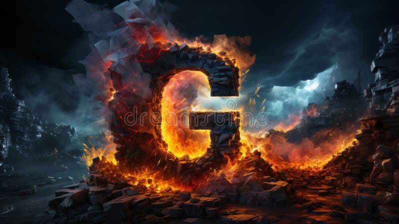 G Fire Letter Stock Illustrations – 408 G Fire Letter Stock ...