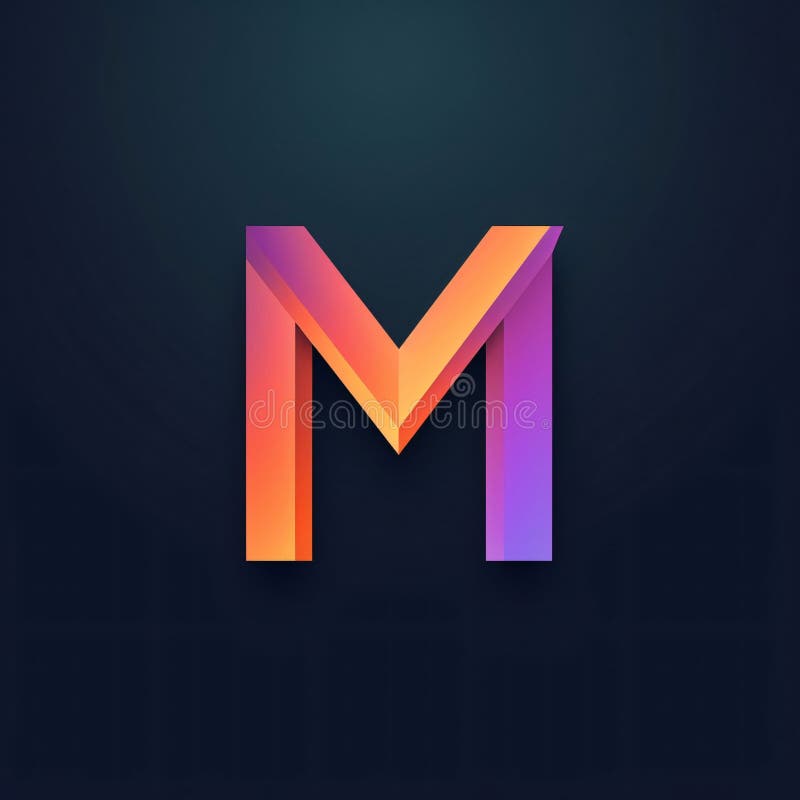 3d Letter M, Vector Illustration, Eps10, Transparency Stock ...
