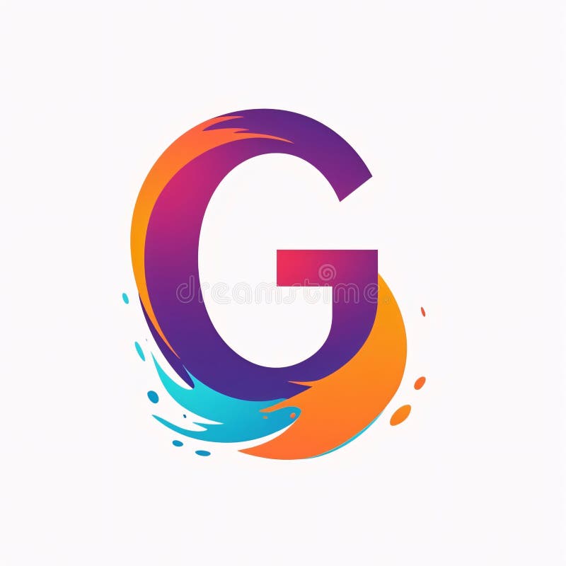 G Letter Logo with Water Splash. Vector Design Template Elements for ...