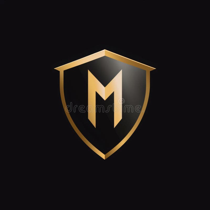 Initial Letter M Shield Icon Logo Design Vector Template. Abstract ...
