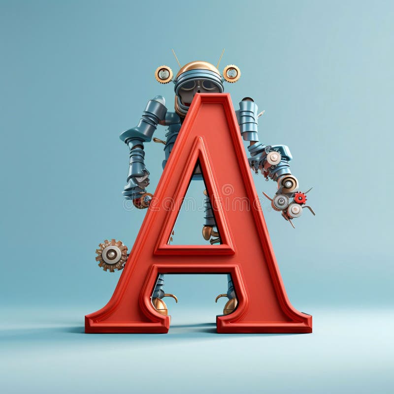 3d Artificial Intelligence Alphabet Stock Illustrations – 157 3d ...