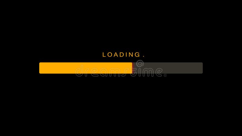 Graphic Animation of Loading Bar on Black Background Stock Footage ...