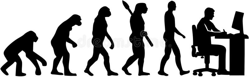 Evolution graphic artist stock vector. Illustration of artist - 107098004