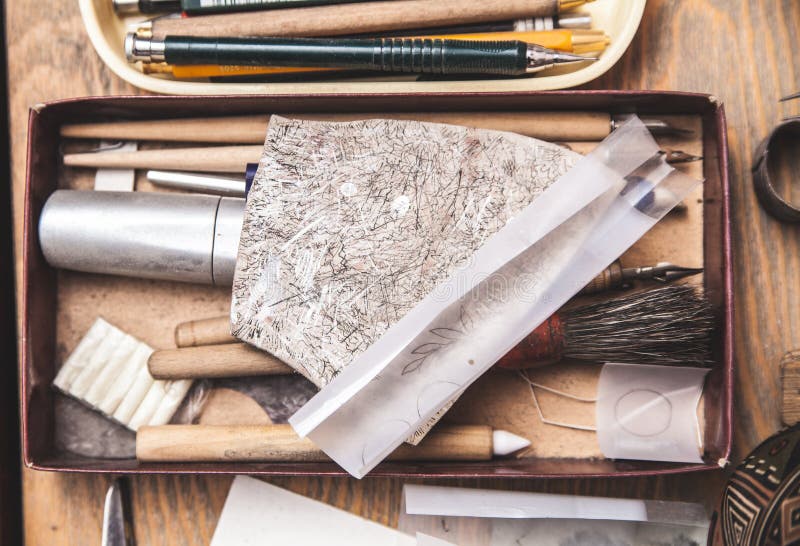 Graphic artist tools stock image. Image of film, aesthetics - 86665133