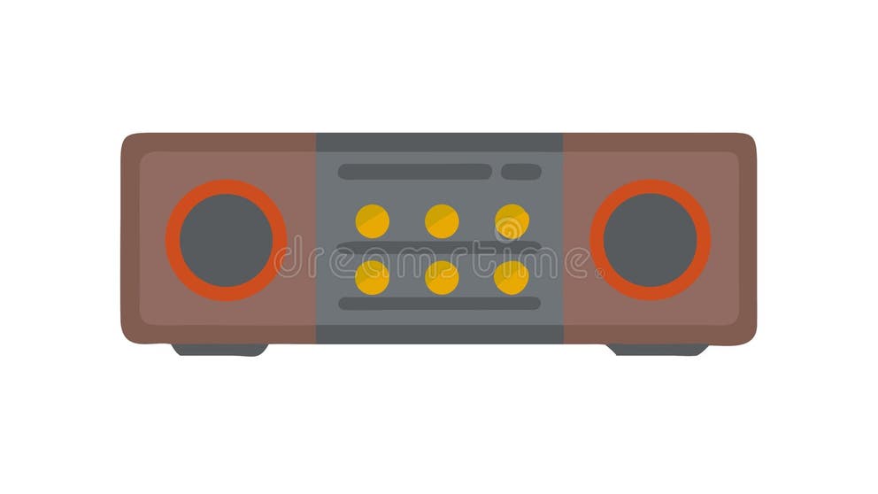 Graphic of an Audio Receiver or Stereo, Symbolizing Music and Sound ...