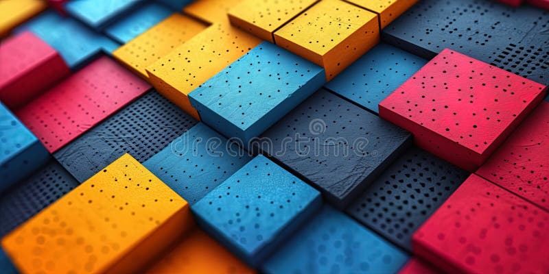 The Graphic Background Consisting of Bright Geometric Shapes Reinforced ...