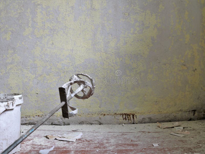 Graphic Background on the Theme of Plasterer Work Stock Photo - Image ...