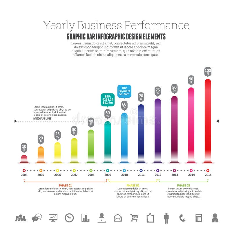 Graphic Bar Elements stock vector. Illustration of information - 57187508