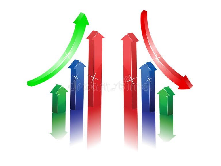 Declining Arrow Stock Illustrations – 1,082 Declining Arrow Stock ...