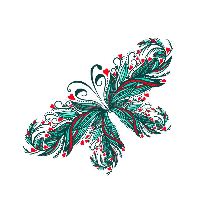 Graphic Beautiful Abstract Butterfly. Vector Illustration Stock Vector ...