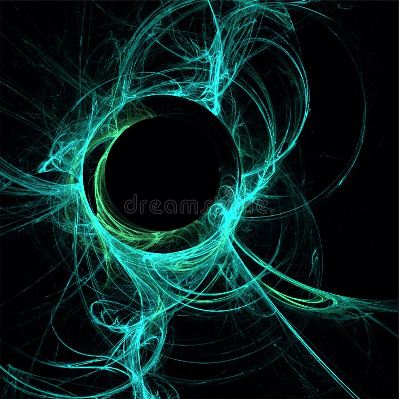 Graphic Black and Green Space Illustration, Star System, Rendering ...