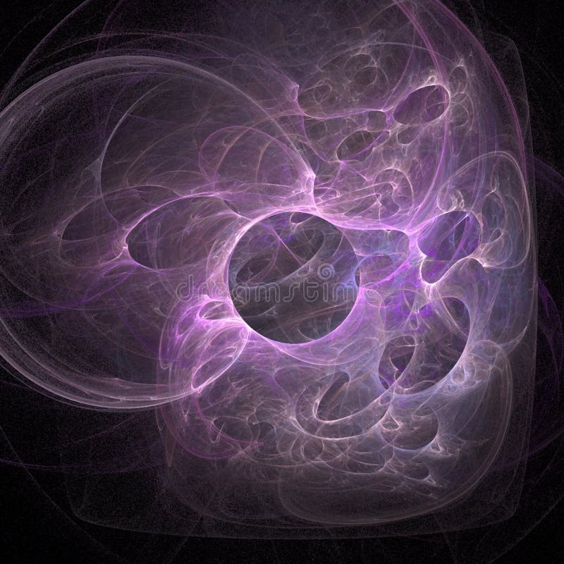 Graphic Black and Purple Space Illustration, Star System, Rendering ...