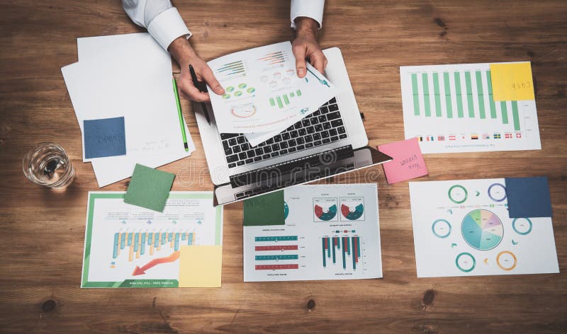 Graphic of Business Financial Data Analysis Chart Stock Photo - Image ...