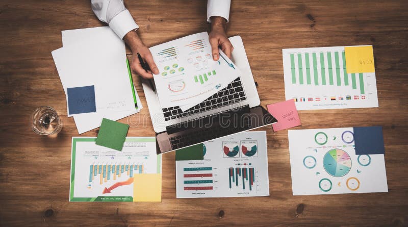 Graphic of Business Financial Data Analysis Chart Stock Photo - Image ...