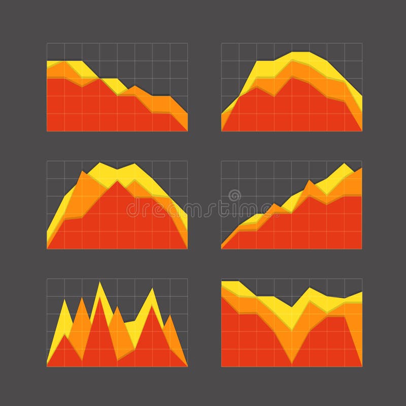 Graphic Business Ratings and Charts Collection Stock Vector ...