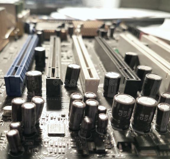 Graphic capacitors stock photo. Image of forefront, computer - 112871202