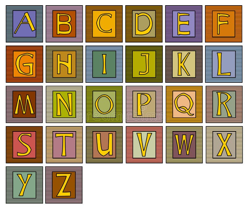 Graphic Capital Fonts stock vector. Illustration of vector - 32979562