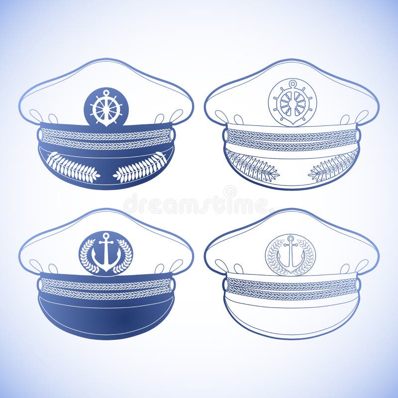 Captain Cap Stock Illustrations – 9,085 Captain Cap Stock Illustrations ...