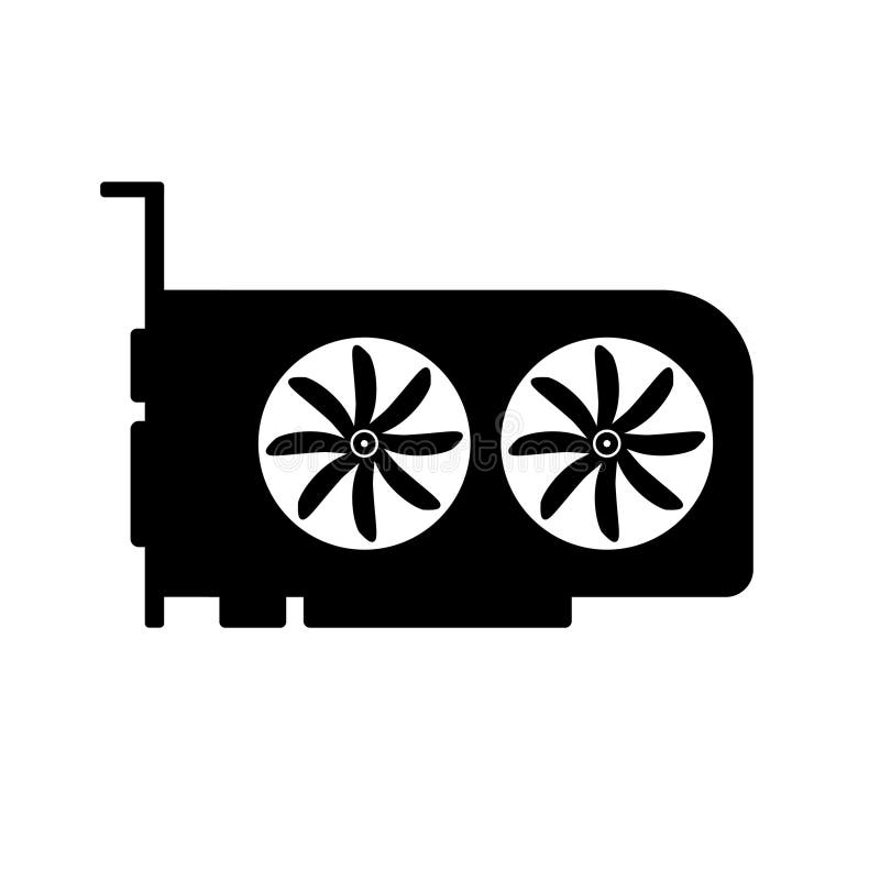 Graphic card icon stock vector. Illustration of graphic - 271335741