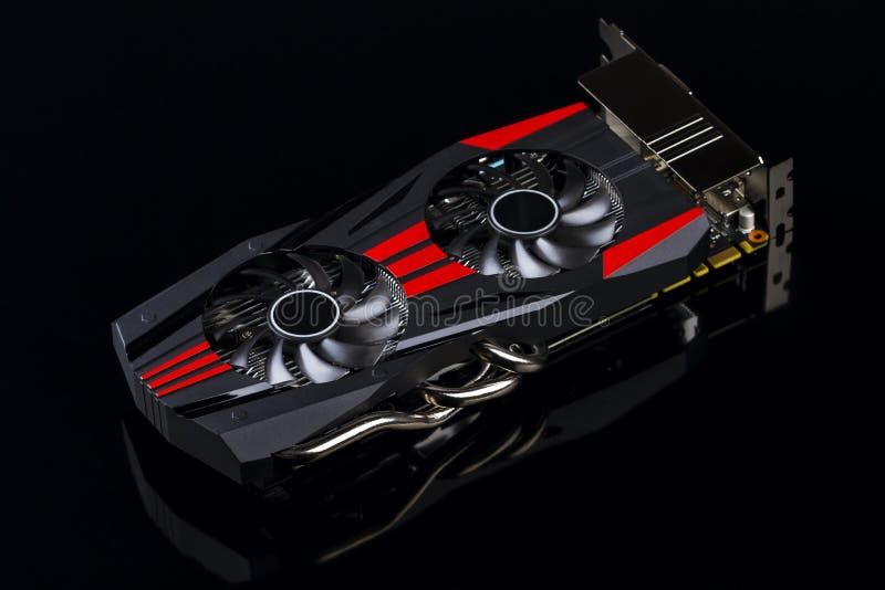 Graphic card stock image. Image of steel, power, isolated - 36951075