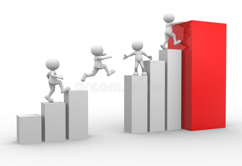 Graphic chart stock illustration. Illustration of person - 28477011