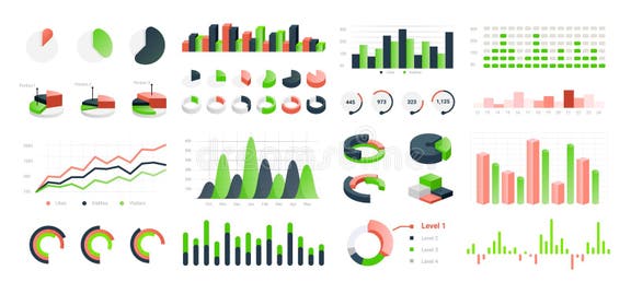 Graphic Charts. Infographic Statistic Bars and Diagrams for Data ...