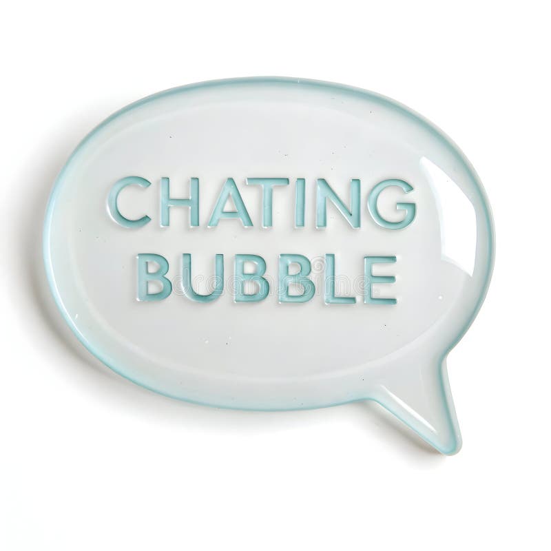 Chatting Bubble Talk Isolated on White Background Stock Illustration ...