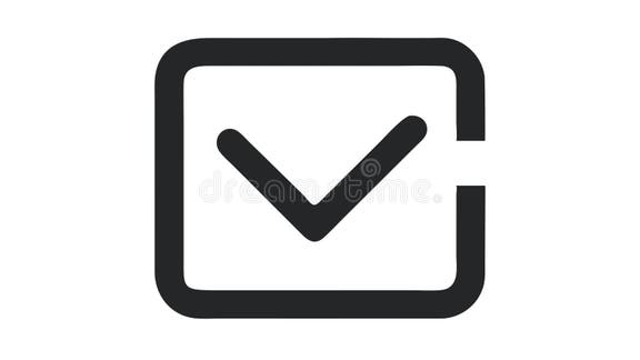 Graphic of a Checkmark in Box, Symbolizing Confirmation Complete ...