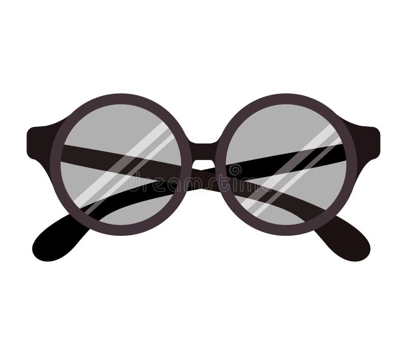 Graphic with Circular Lens Glasses Stock Vector - Illustration of ...