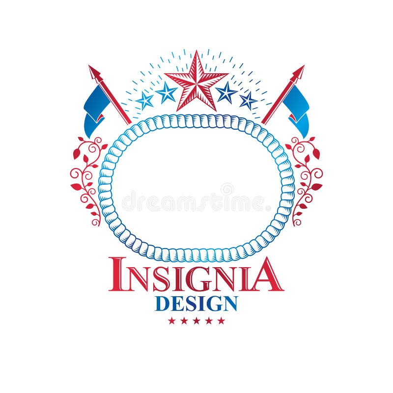 Graphic Classy Emblem Created with Blank Copy Space and Different ...