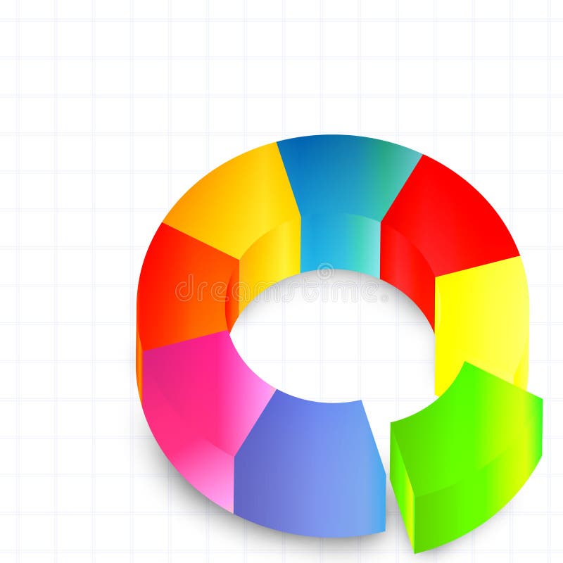 Graphic colorful round stock illustration. Illustration of orange ...