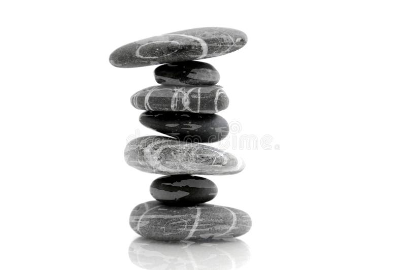 Graphic Composition with Balancing Pebbles Stock Photo - Image of ...