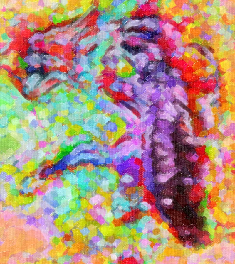 Graphic Composition Simulates a Bright Colored Plastic. Stock ...