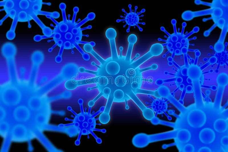 Graphic Concept Coronavirus 2019 COVID-19 Spreading Germs Stock ...