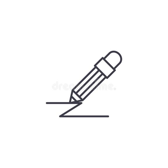 Graphic Construction Linear Icon Concept. Graphic Construction Line ...