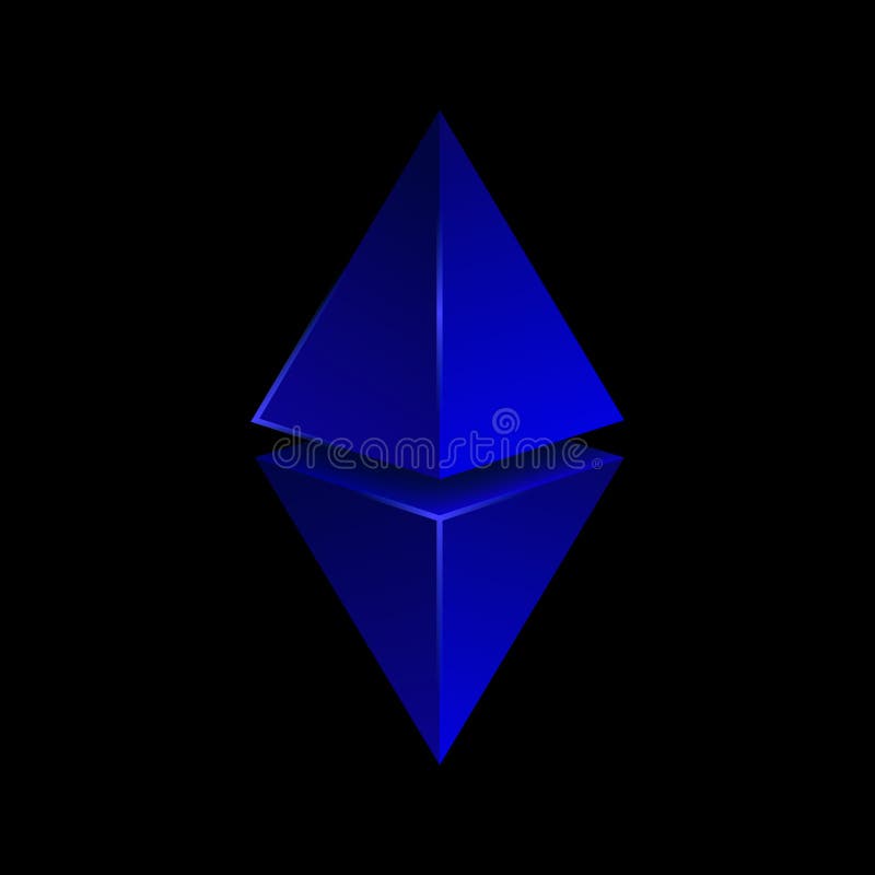 Graphic 3D Rombus. Blue Geometric Element Stock Vector - Illustration ...